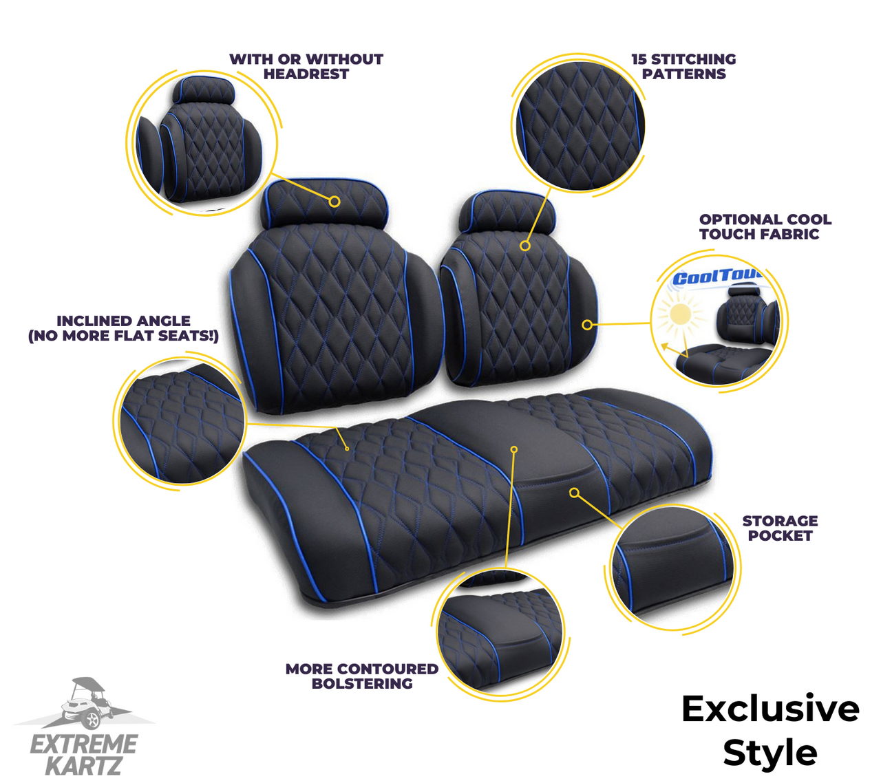 Lazy Life Custom Seat Builder - High Back - Front Seat – Extreme Kartz