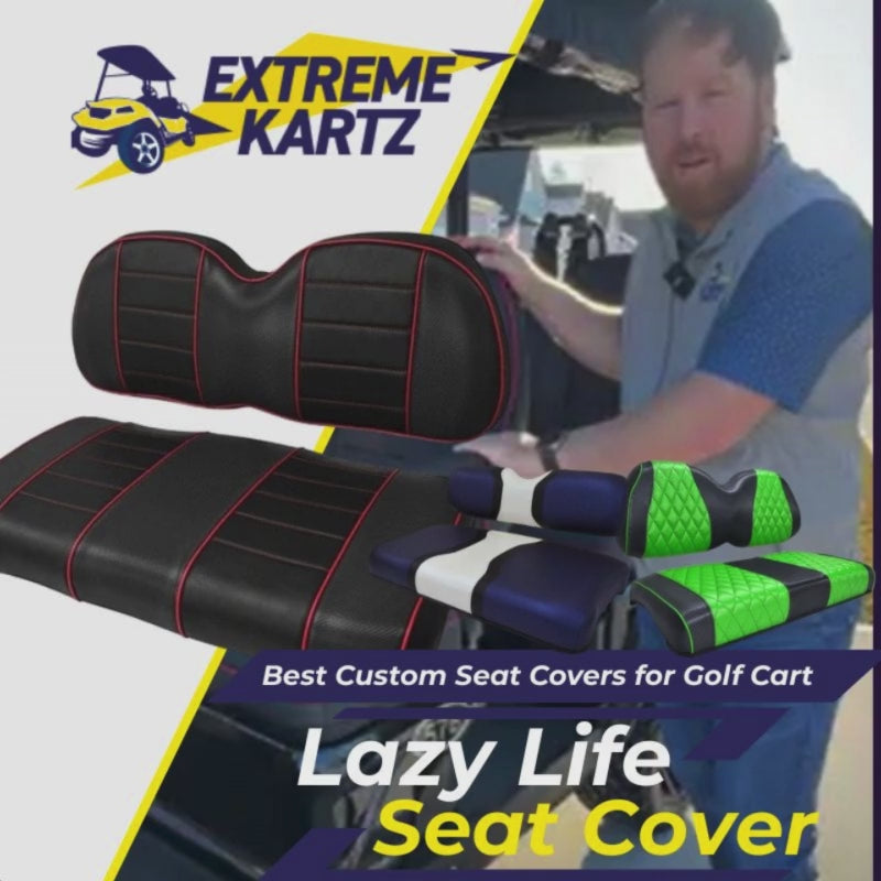 Lazy Life Two Tone Seat Cover - Front Seat – Extreme Kartz